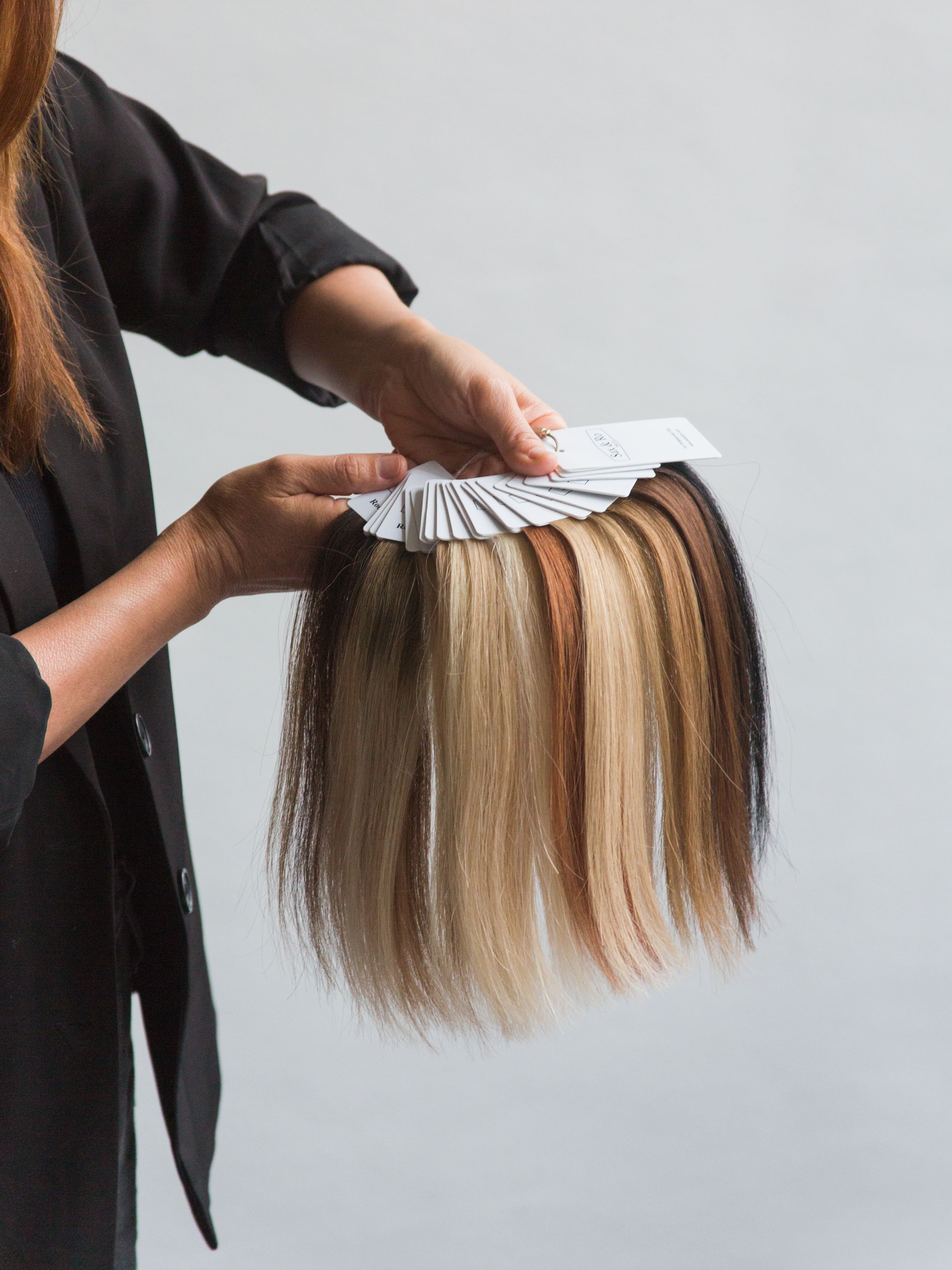Mastering Color Matching for Seamless Hand-Tied Hair Extensions – Sax & Ro